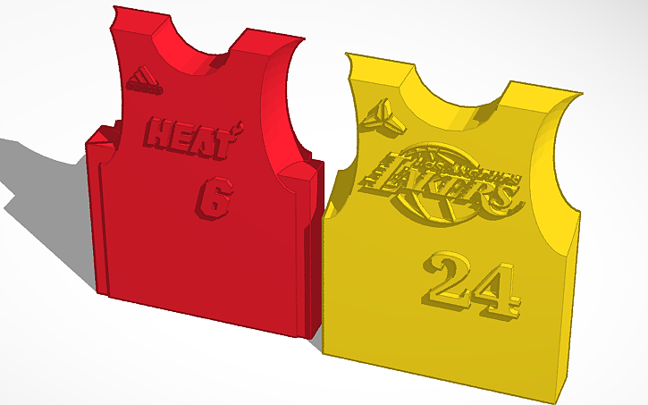 3D design NBA Basketball Jerseys - Tinkercad