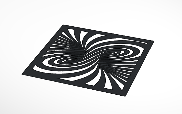 3D design Wall picture - Twirl | Tinkercad