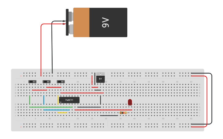 Circuit design Pratica 3 - Desafio 4 | Tinkercad