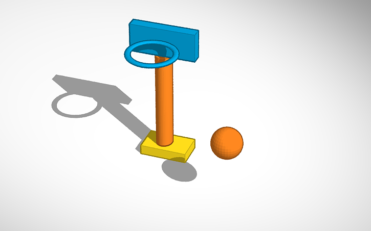 3D design Basketball Hoop & Ball | Tinkercad