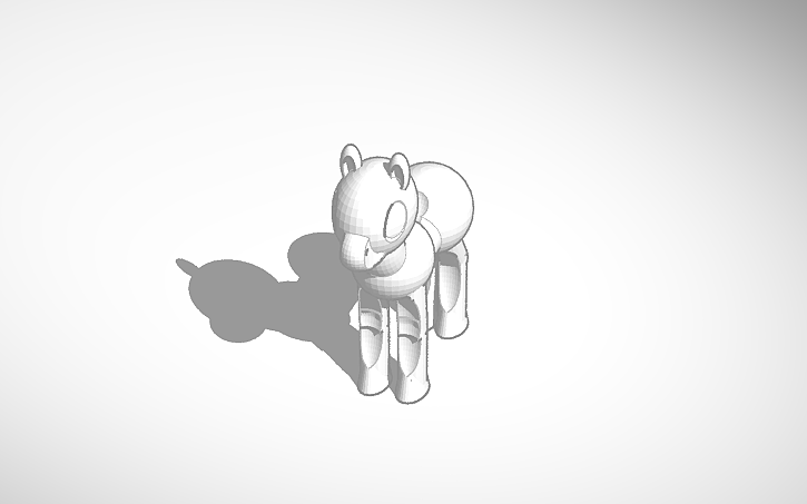 3D design Mlp skeleton (Pony base by Blinkercad) - Tinkercad