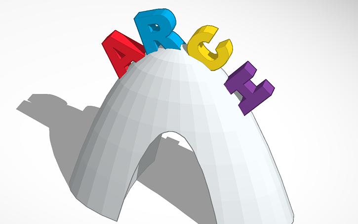 3D design simple arch | Tinkercad