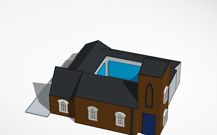3D design WIP) ballycotton sea church - Tinkercad