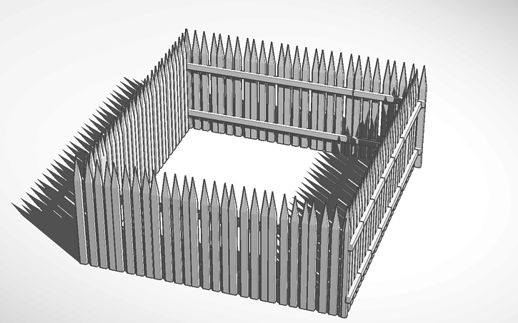 3D design kyle bates fence - Tinkercad