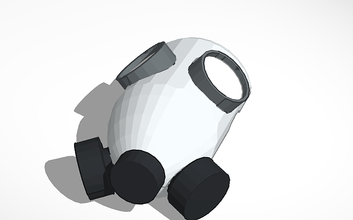 3D design GAS MASK - Tinkercad
