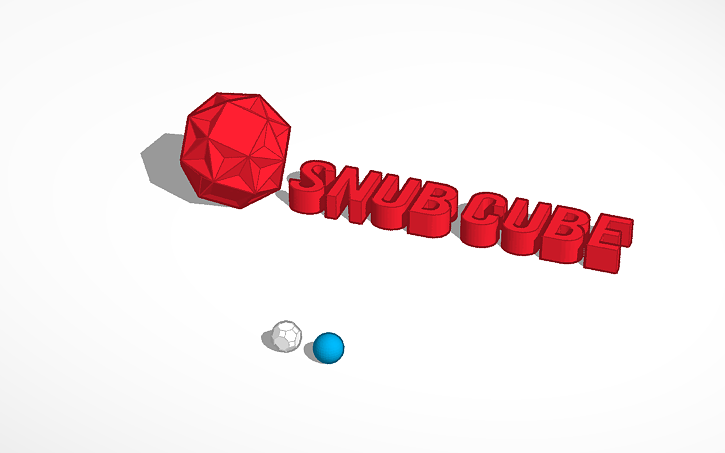 3D design Snub Cube - Tinkercad