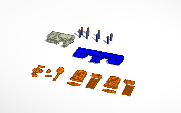3D design Functioning Nerf Gun With Clips And Darts - Tinkercad