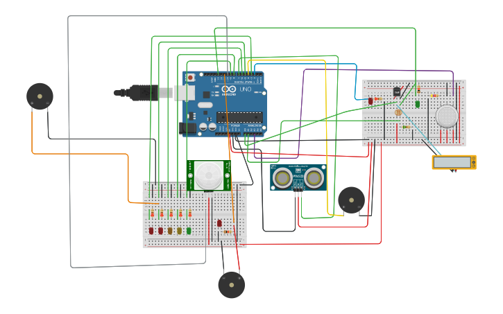 Circuit design Home Automation System - Tinkercad