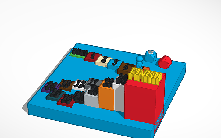 3D design board game - Tinkercad