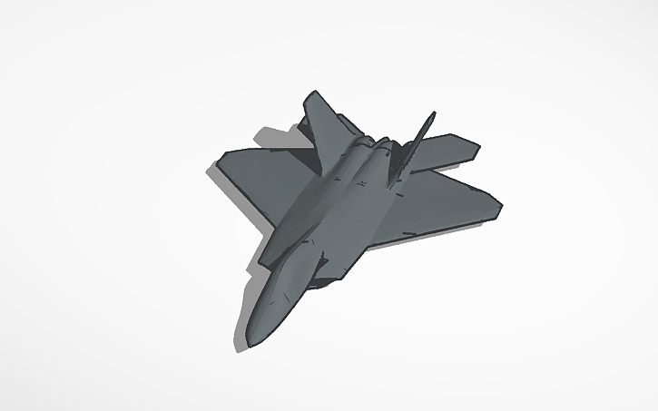 3D design RC F-22 Raptor - Tinkercad