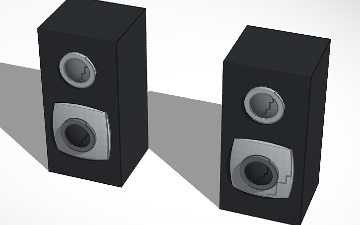 3D design speaker - Tinkercad