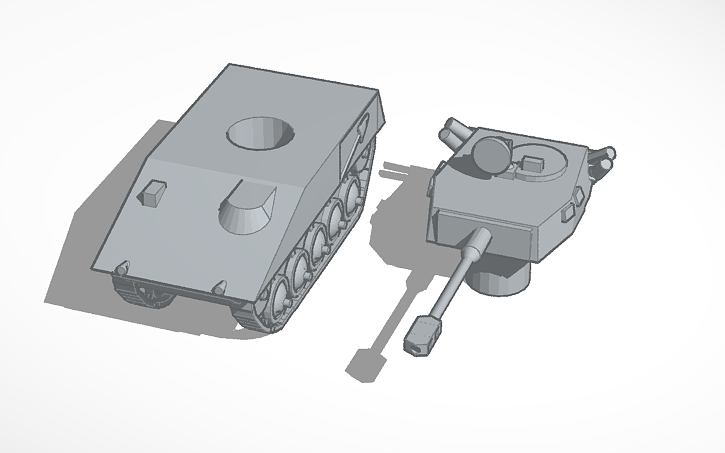 3D design German Cold War SP I C Spahpanzer scout tank - Tinkercad