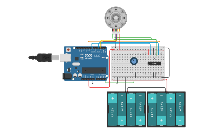 Circuit Design Dc Motor W Encoder Tinkercad