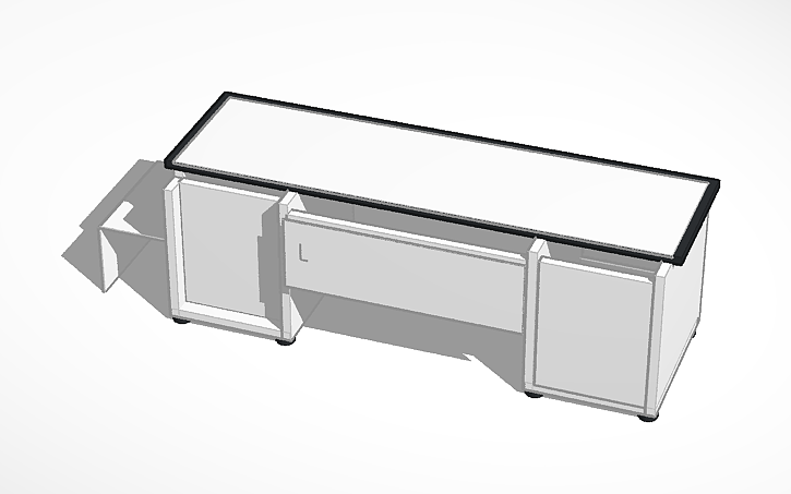 3d Design Copy Of Bilgisayar Masası Tinkercad