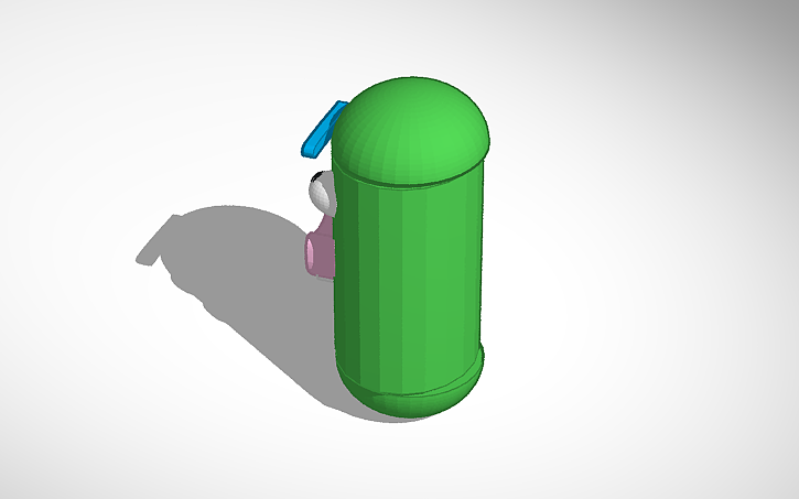 3D design Pickle Rick - Tinkercad