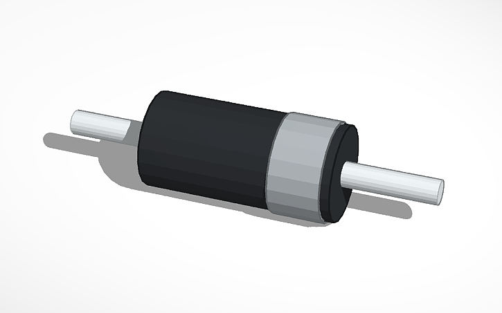 3D design Diodo Rectificador - Tinkercad