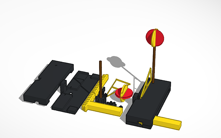 3D design N scale Switch Stand - Tinkercad
