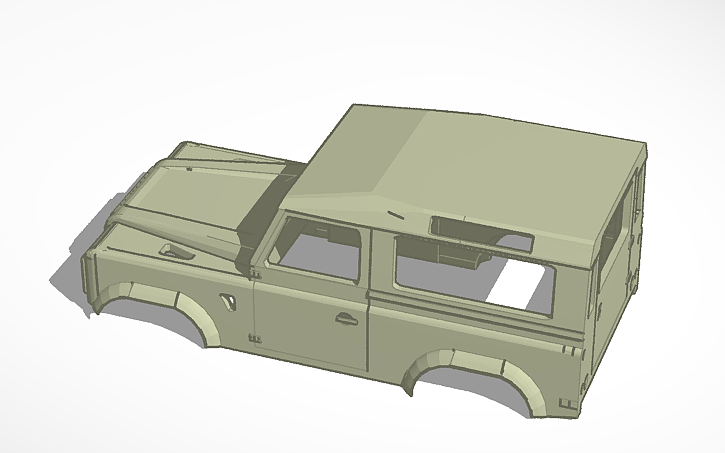3D design Copy of land rover - Tinkercad