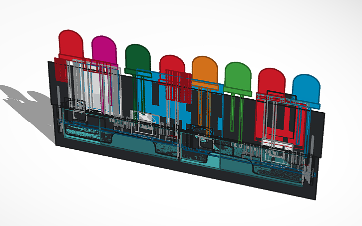 3D design Automated Alphabet - Tinkercad