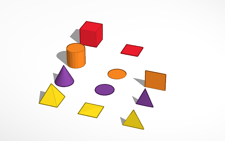 3D design 2d and 3d shapes | Tinkercad