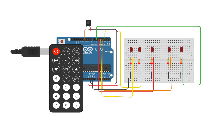 Circuit Design საკლასო დავალება Tinkercad