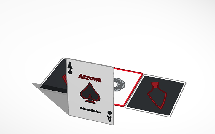 3D design Playing cards - Tinkercad