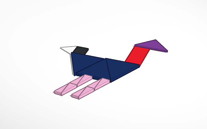 3D design Tangram - Tinkercad