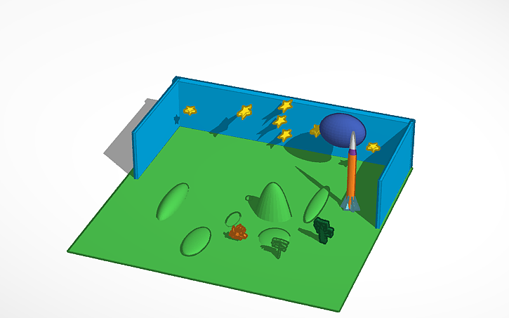 3D design outer space - Tinkercad