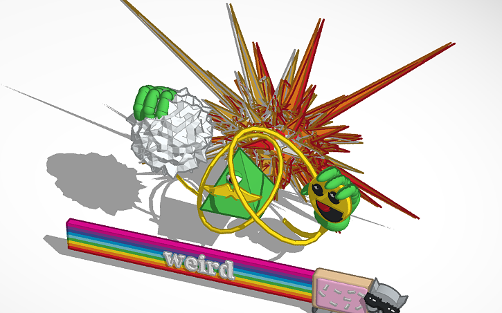 3D design cool and weird | Tinkercad