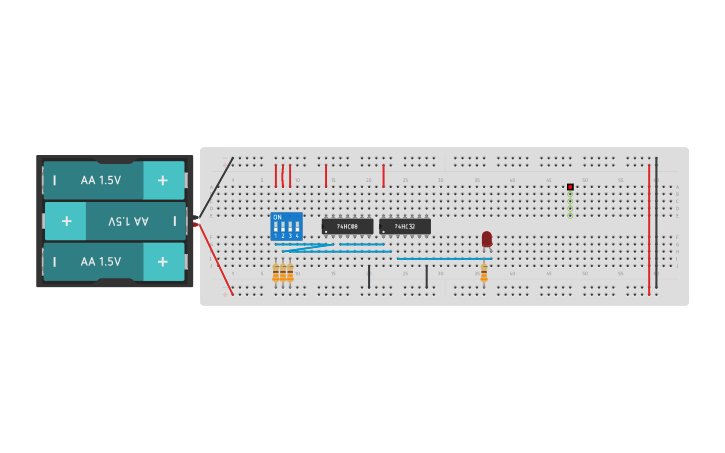 Circuit design circuitos logicos | Tinkercad