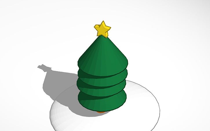 3D design christmas tree | Tinkercad
