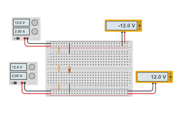 Circuit design Dual Power Supply Q7 - Tinkercad
