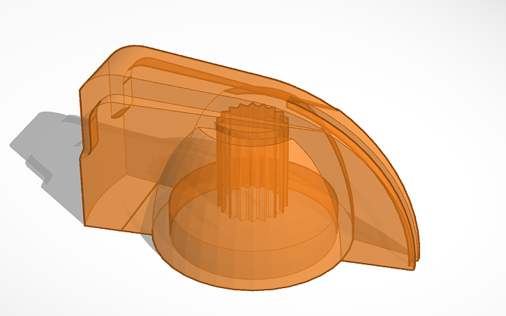 3D design Chickenhead knob v5 (for 6mm 18 tooth shaft) - Tinkercad