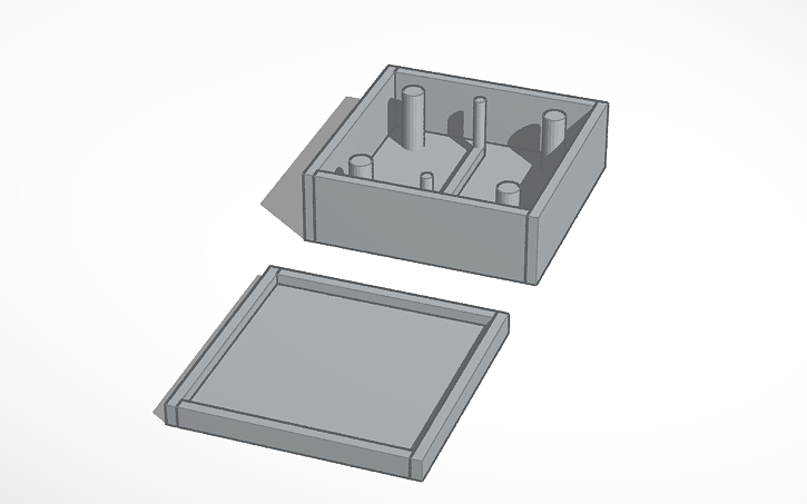 3D design flow cell (pdms mold) - Tinkercad