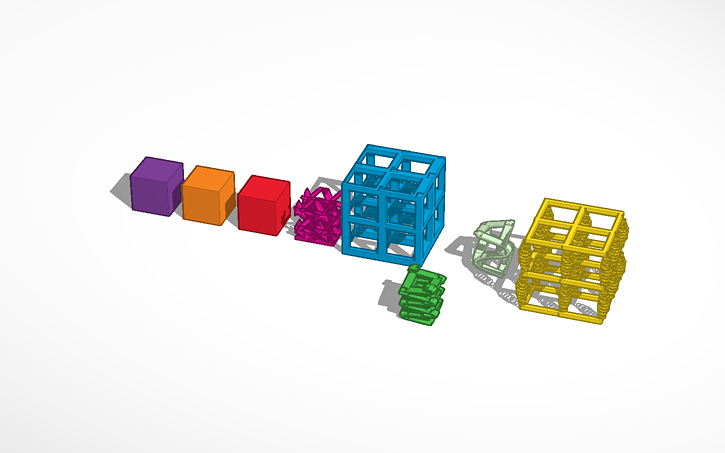 3D design Cubes - Tinkercad