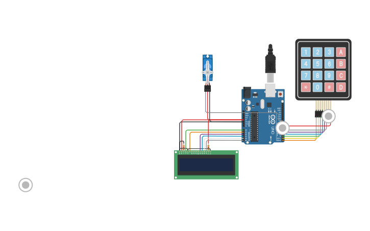 Circuit Design Digital Keypad Security Door Tinkercad