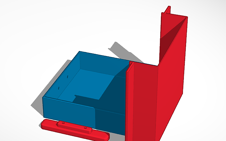 3D design Under Desk Drawer - Tinkercad