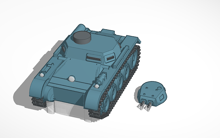 3D design panzer I - Tinkercad