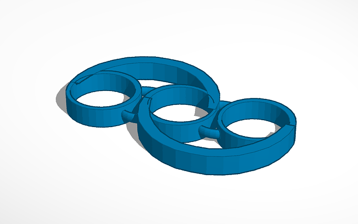 3D design Fidget Spinner "Ocean Wave" | Tinkercad