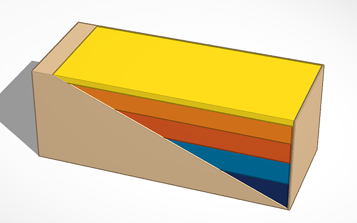 3D design Ocean Zones - Tinkercad