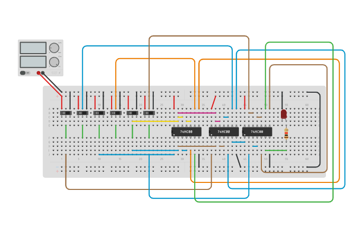 Circuit design 4x1_Multiplexer | Tinkercad