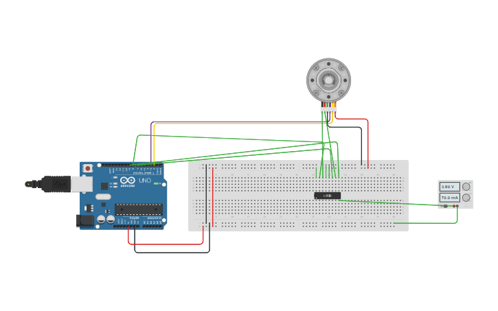 Circuit design Copy of DC Motor with Encoder using Encoder Library ...