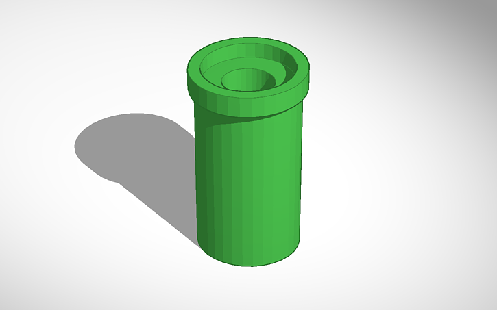 3D design Mario Pipe (3D printable version!) - Tinkercad