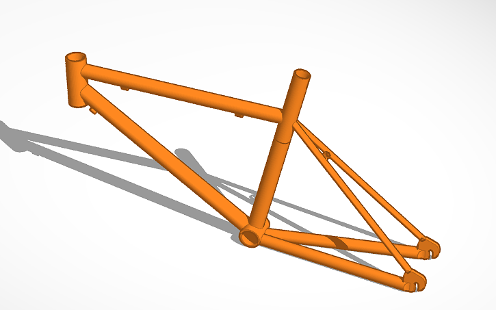 3D design Bicycle frame - Tinkercad