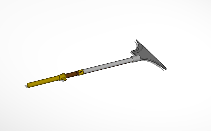 3D design Igorot headhunting axe - Tinkercad
