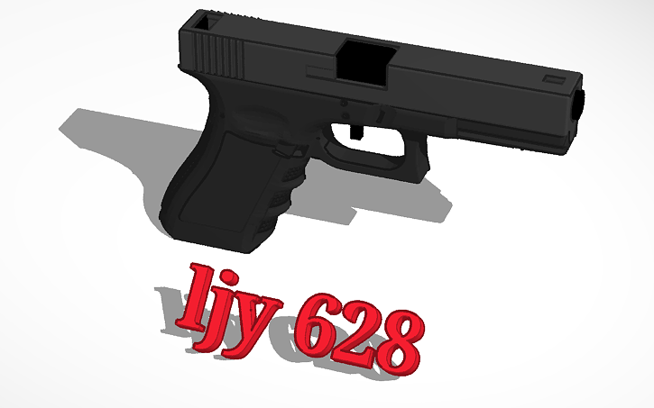 3D design glock 17 글록17 글락17 배그 pubg gun - Tinkercad