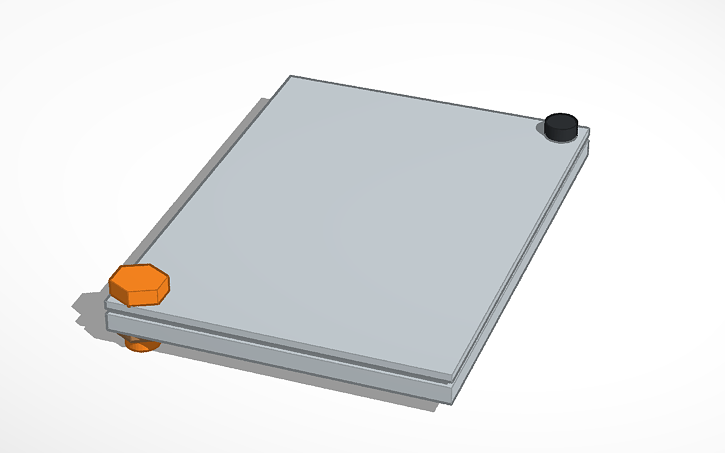 3D design metals project #2 the tick tack to board - Tinkercad