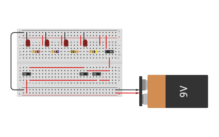 Circuit design (B) PARALLEL CIRCUIT | Tinkercad