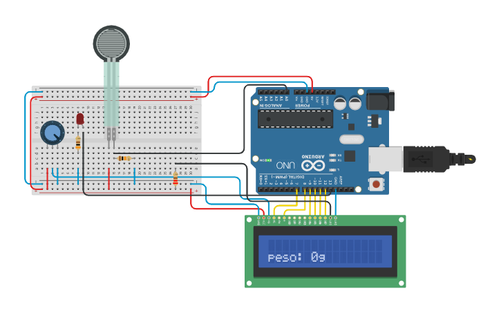 Circuit design BALANÇA - Tinkercad