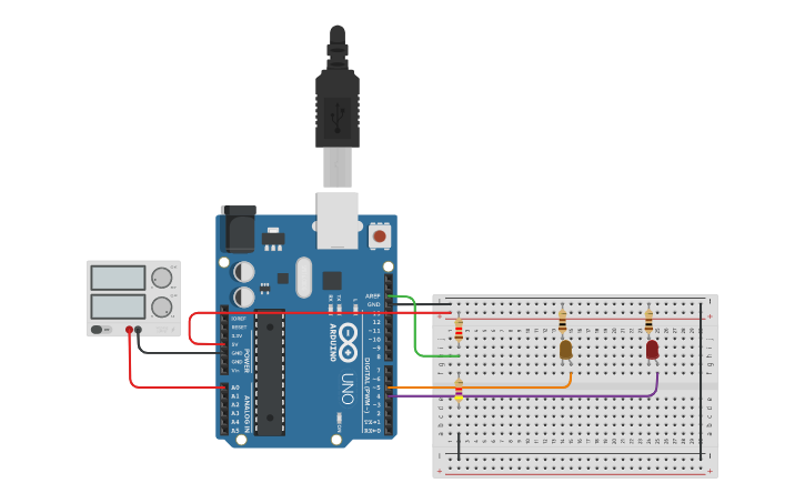 Circuit design Copy of Laboratorio 9 - CyS - Tinkercad